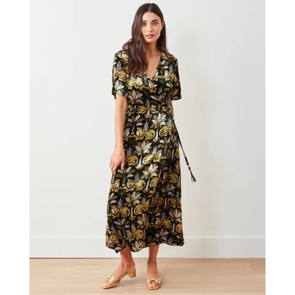 Printfresh | Dresses | Printfresh Untamed Tiger Willow Velvet Wrap Maxi ...
